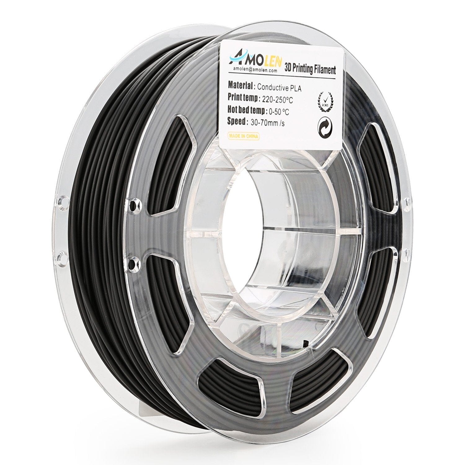 PLA Conductive Filament 1.75mm, 200gm – Amolen PLA Conductive Filament 1.75mm, 200gm – Amolen