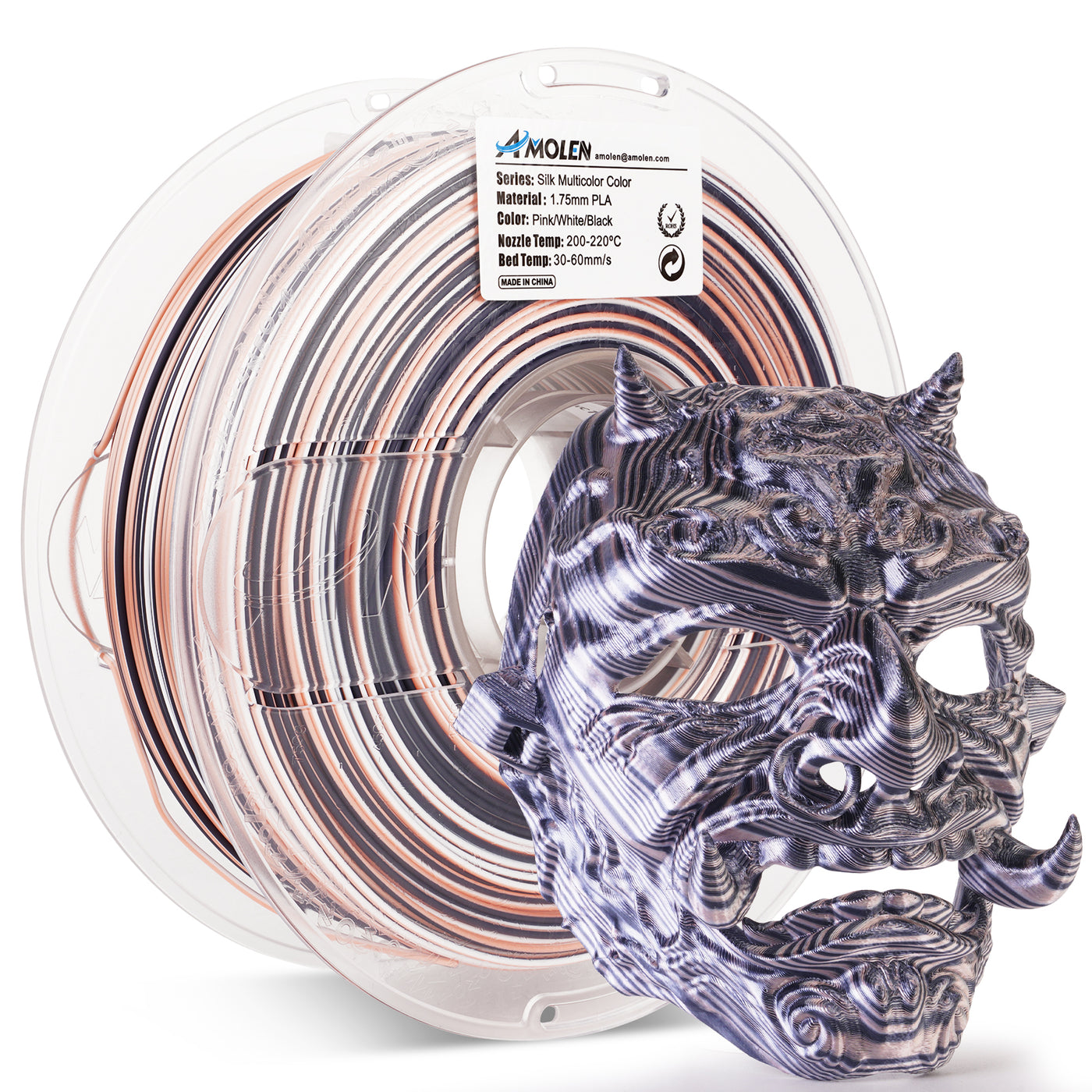 Amolen Silk S-Series PLA | Multicolor Silk | Fast Color Change | 3D ...