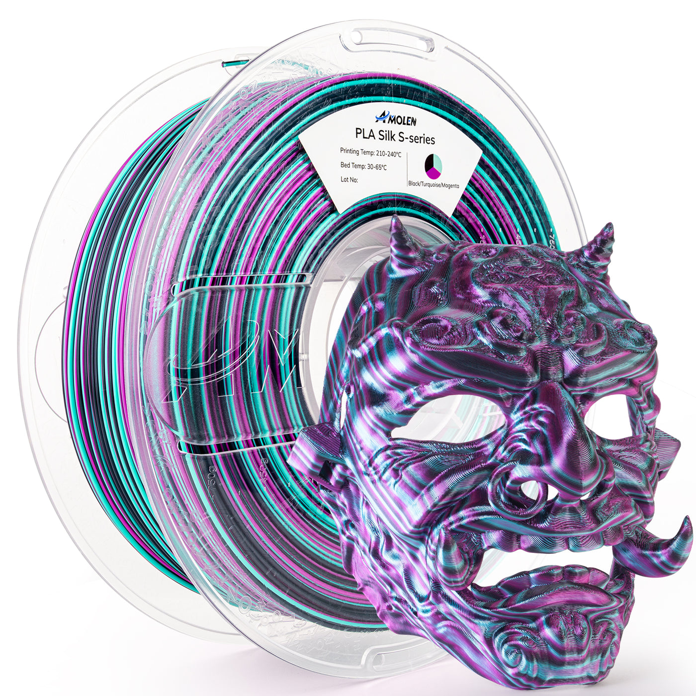 Amolen Silk S-Series PLA | Multicolor Silk | Fast Color Change | 3D ...