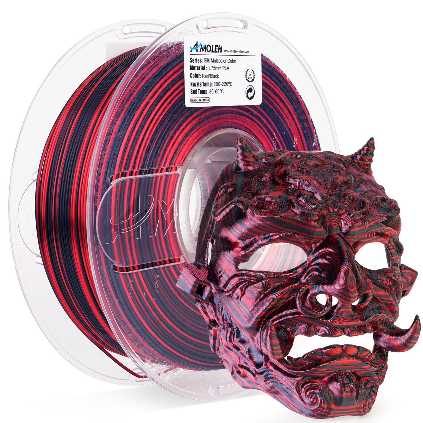 Amolen Silk S-Series PLA | Multicolor Silk | Fast Color Change | 3D ...