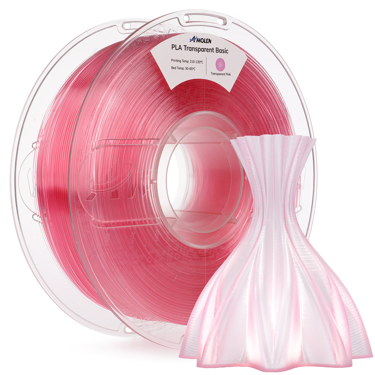 Crystal-Transparent PLA 1.75mm | 3D Printing Filament