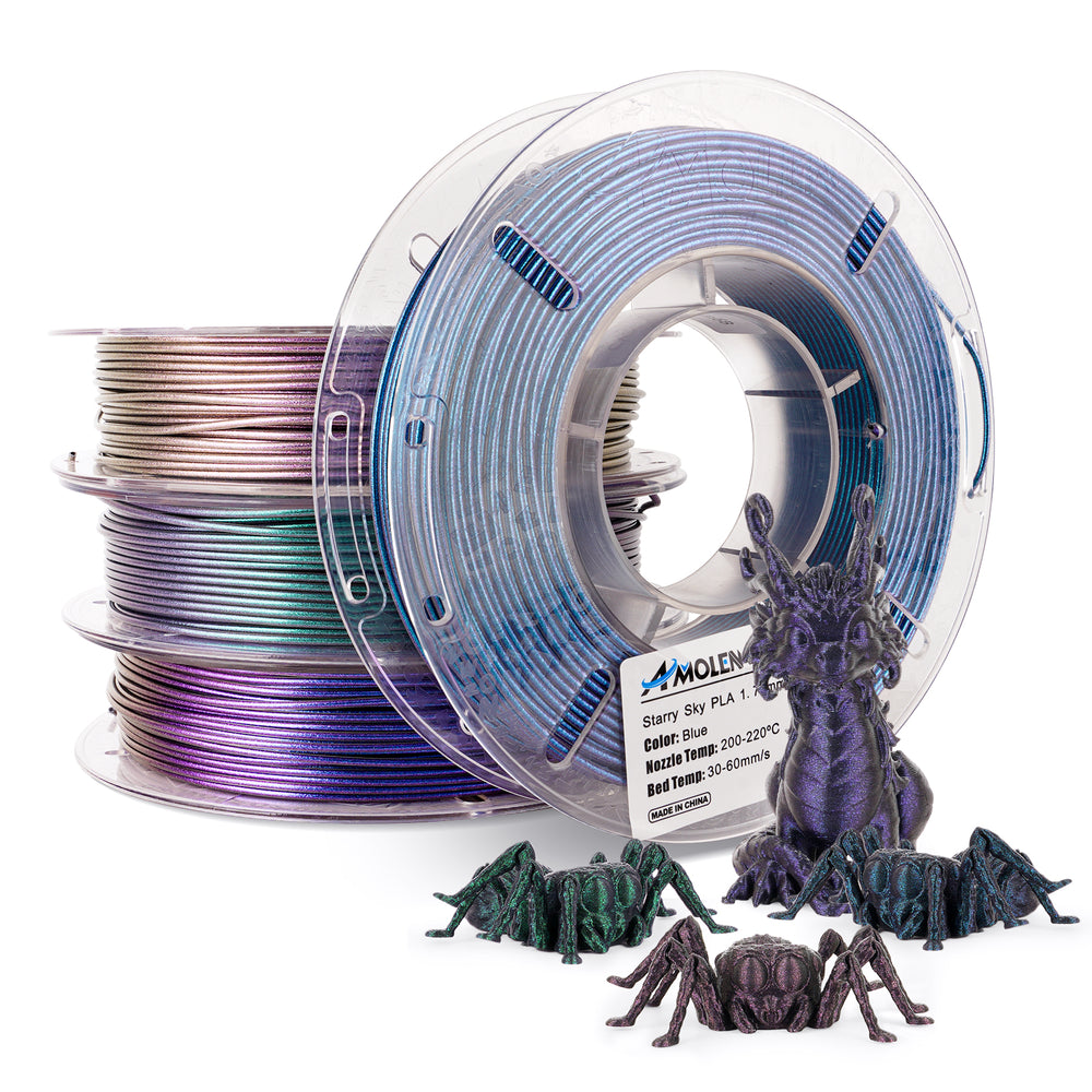 PLA Galaxy Pack | 4x200g Sparkle 3D Printer Filament