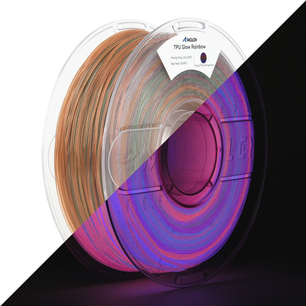 TPU filament glows in the dark 1.75mm 1KG/2.2LB