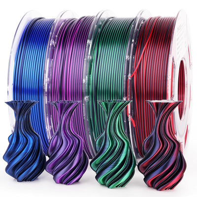 PLA Silk Dual Color Pack | 4x200g 1.75MM Filament