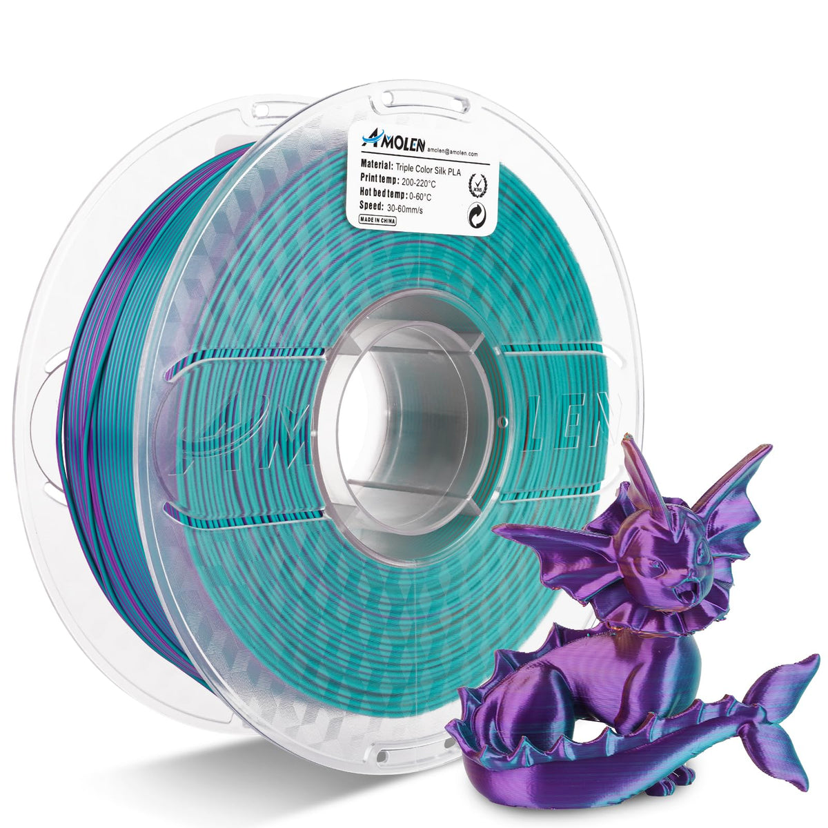 Triple Color PLA 1.75mm | 3D Printing Filament