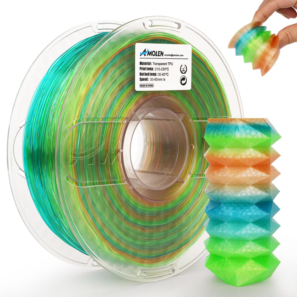 TPU Rainbow 1.75mm | Flexible 3D Printer Filament