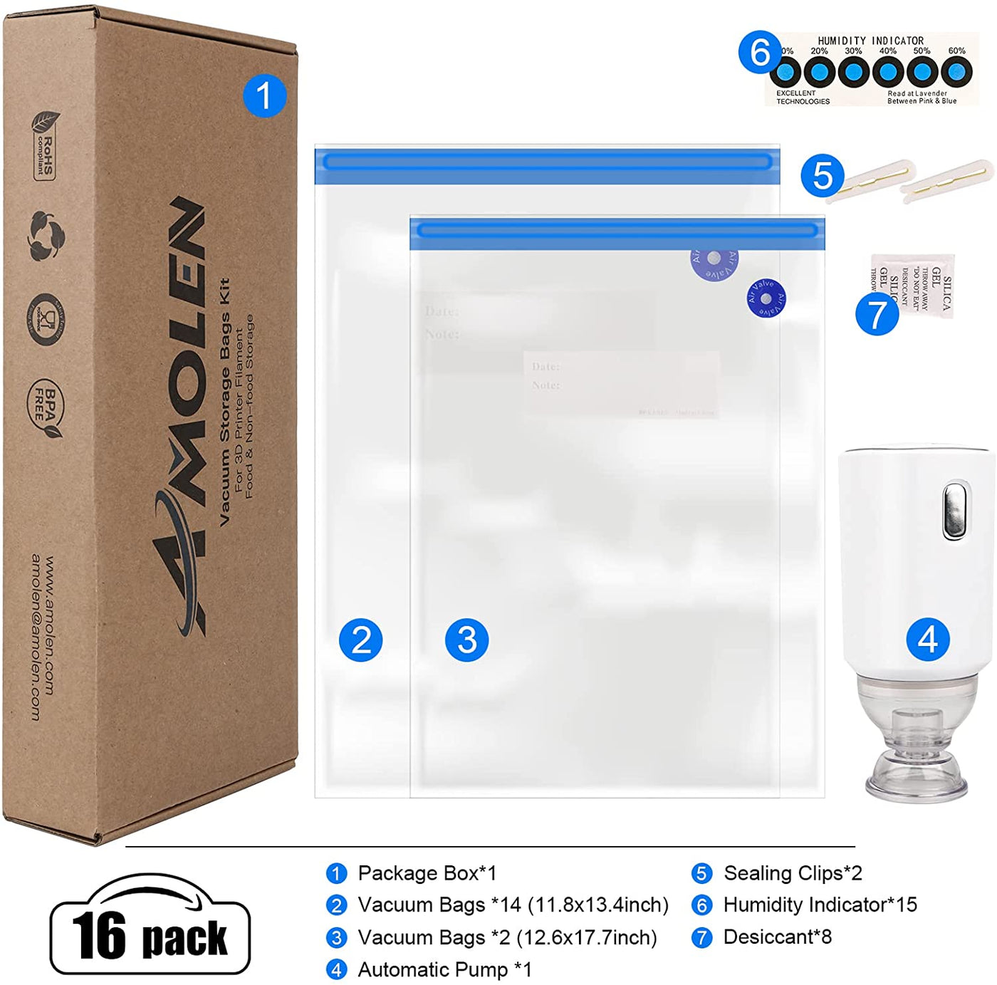 Vacuum Filament Storage Kit | 3D Printing Dry Storage
