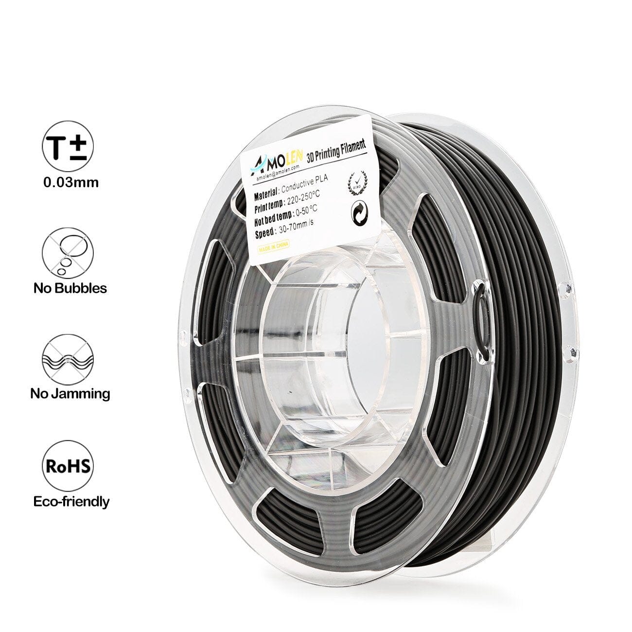 Conductive PLA Filament 200g – Amolen